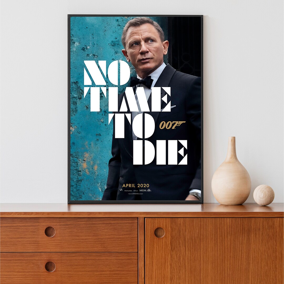 James Bond, No Time to Die 2021 Reproduction Movie Poster, Canvas Print ...