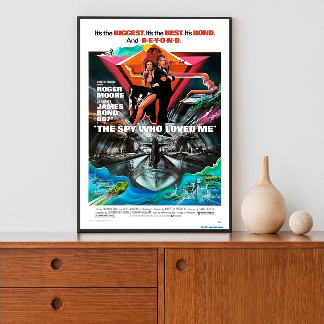James Bond the Spy Who Loved Me 1977 Reproduction Movie Poster, Canvas ...