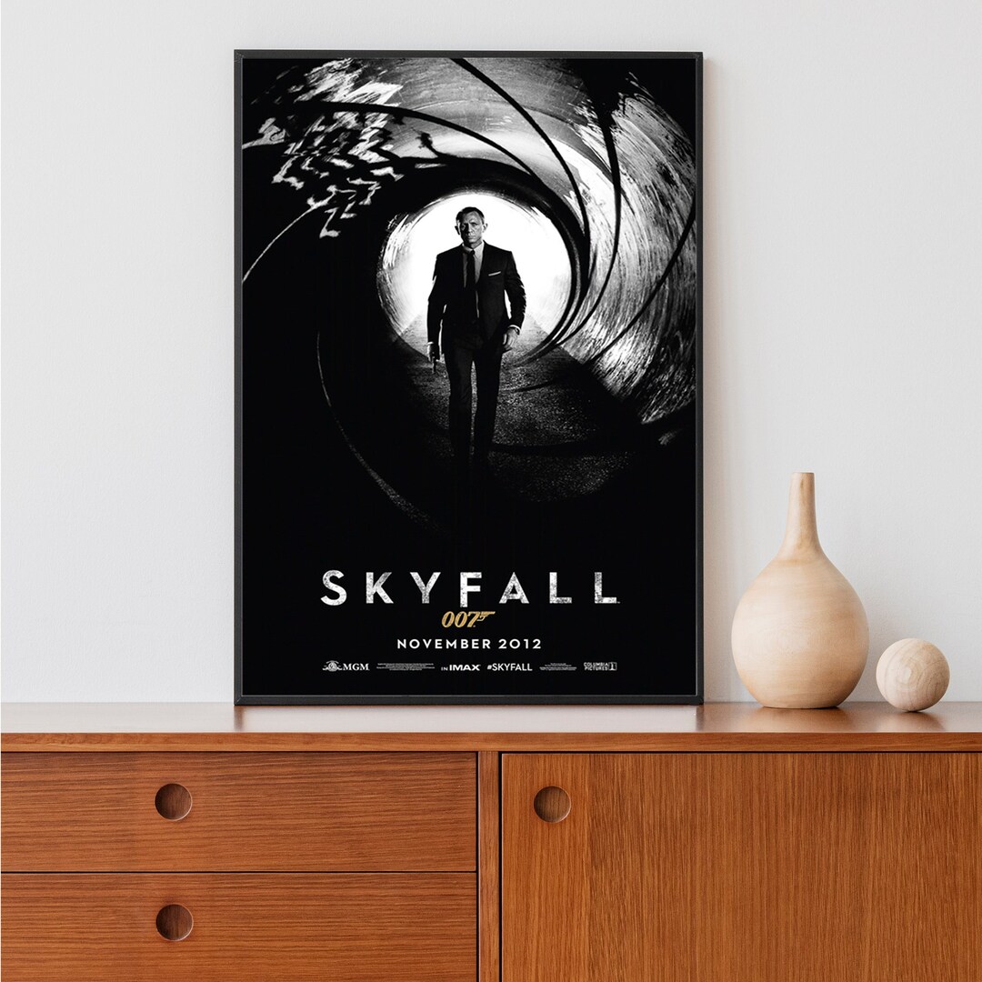 James Bond Skyfall 2012 Reproduction Movie Poster, Canvas Print, Gift ...