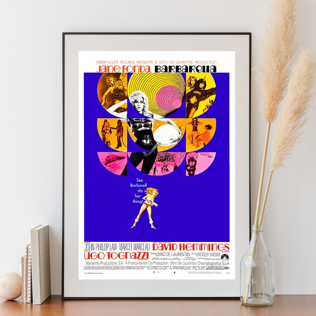 Barbarella 1968 Reproduction Movie Poster, Canvas Print, Gift Idea ...