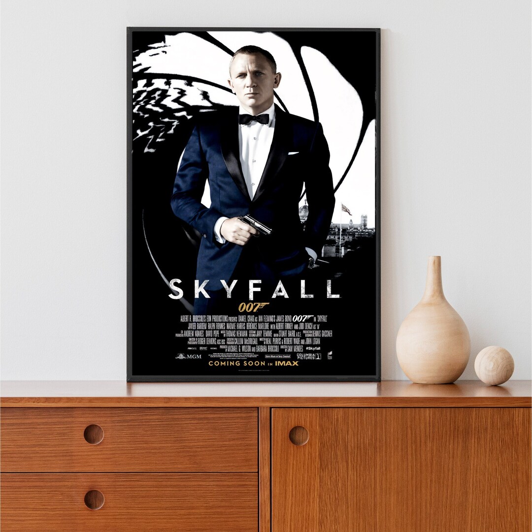 James Bond, Skyfall Imax Movie Poster, Film Poster,canvas Art, Stars Daniel Craig, Gift Idea ...