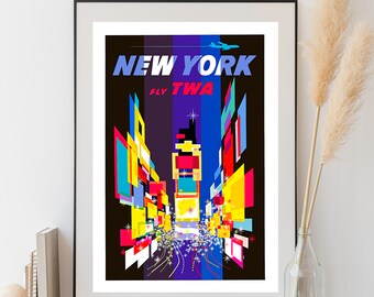 Twa New York Poster - Etsy