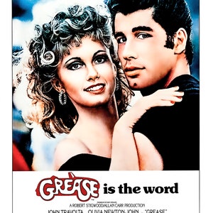 Grease 1978 Reproduction Movie Poster, Canvas Print, Gift Idea ...