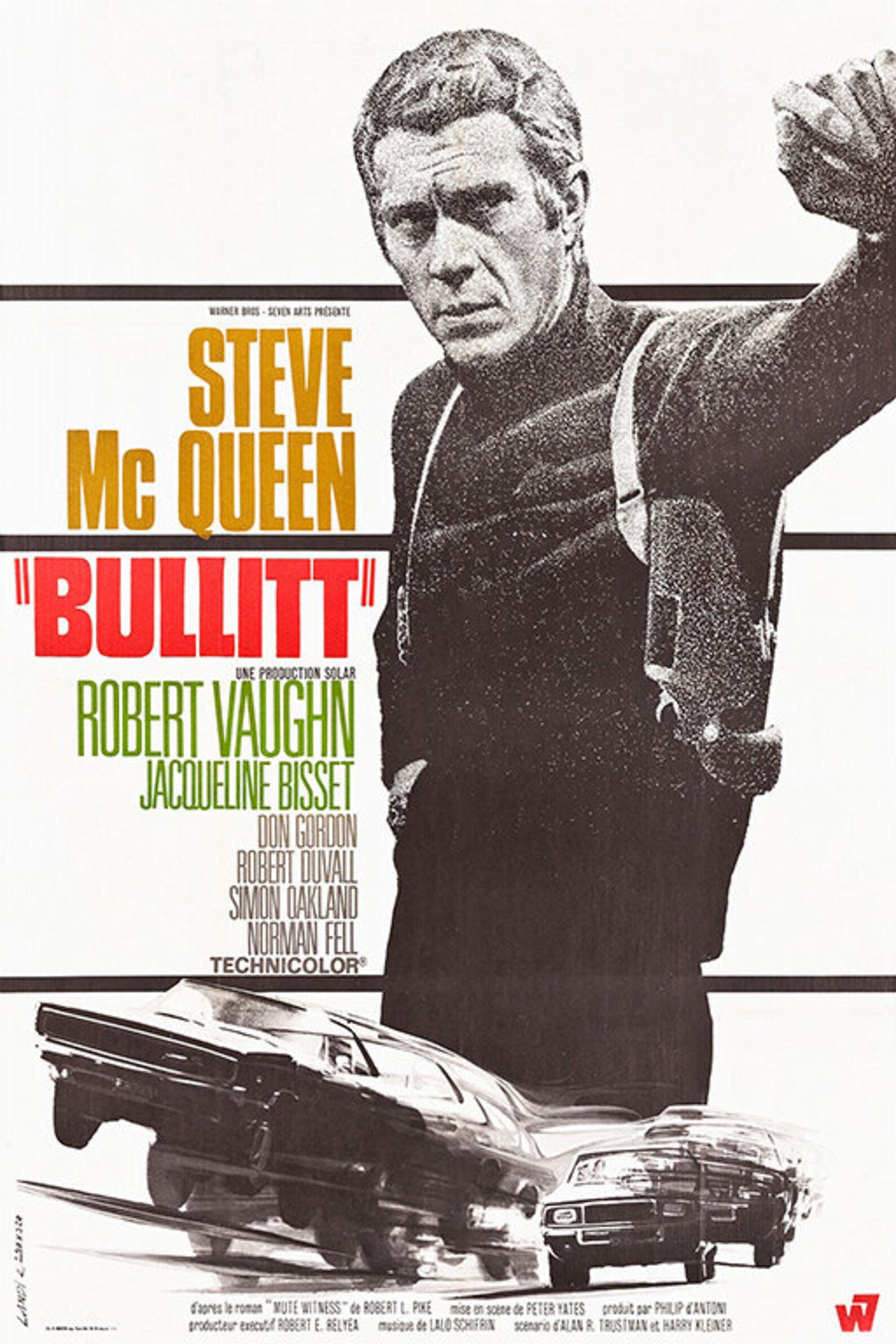Bullitt 1968 Reproduction Movie Poster, Canvas Print, Gift Idea ...