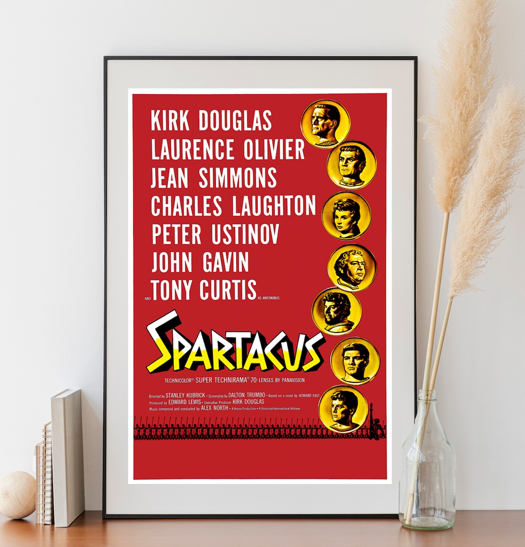 Spartacus 1960 Reproduction Movie Poster, Canvas Print, Gift Idea ...