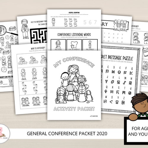 General Conference Activity Packet - Etsy