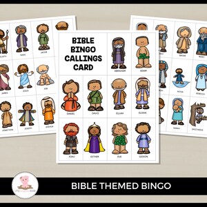 Printable Bible Bingo Game Cards by Little Wiggles Design - Etsy