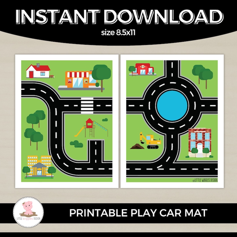Car Play Mat - Etsy