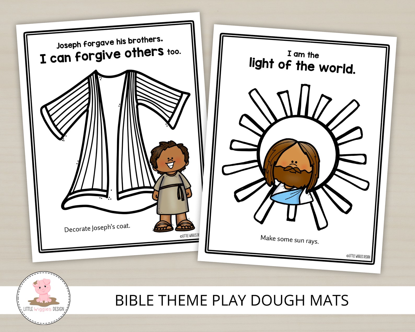 Bible Themed Play Dough Mats Bible Activities Bible Lesson - Etsy