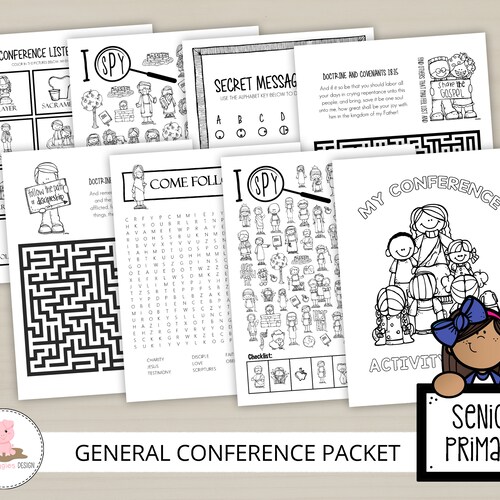General Conference Packet for Senior Primary - Etsy