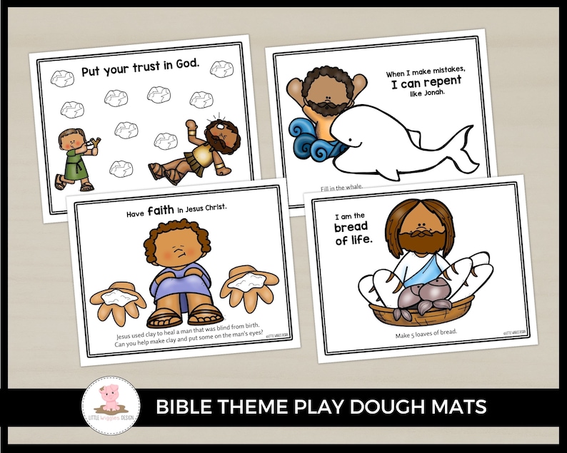 Bible Themed Play Dough Activity by Little Wiggles Design - Etsy