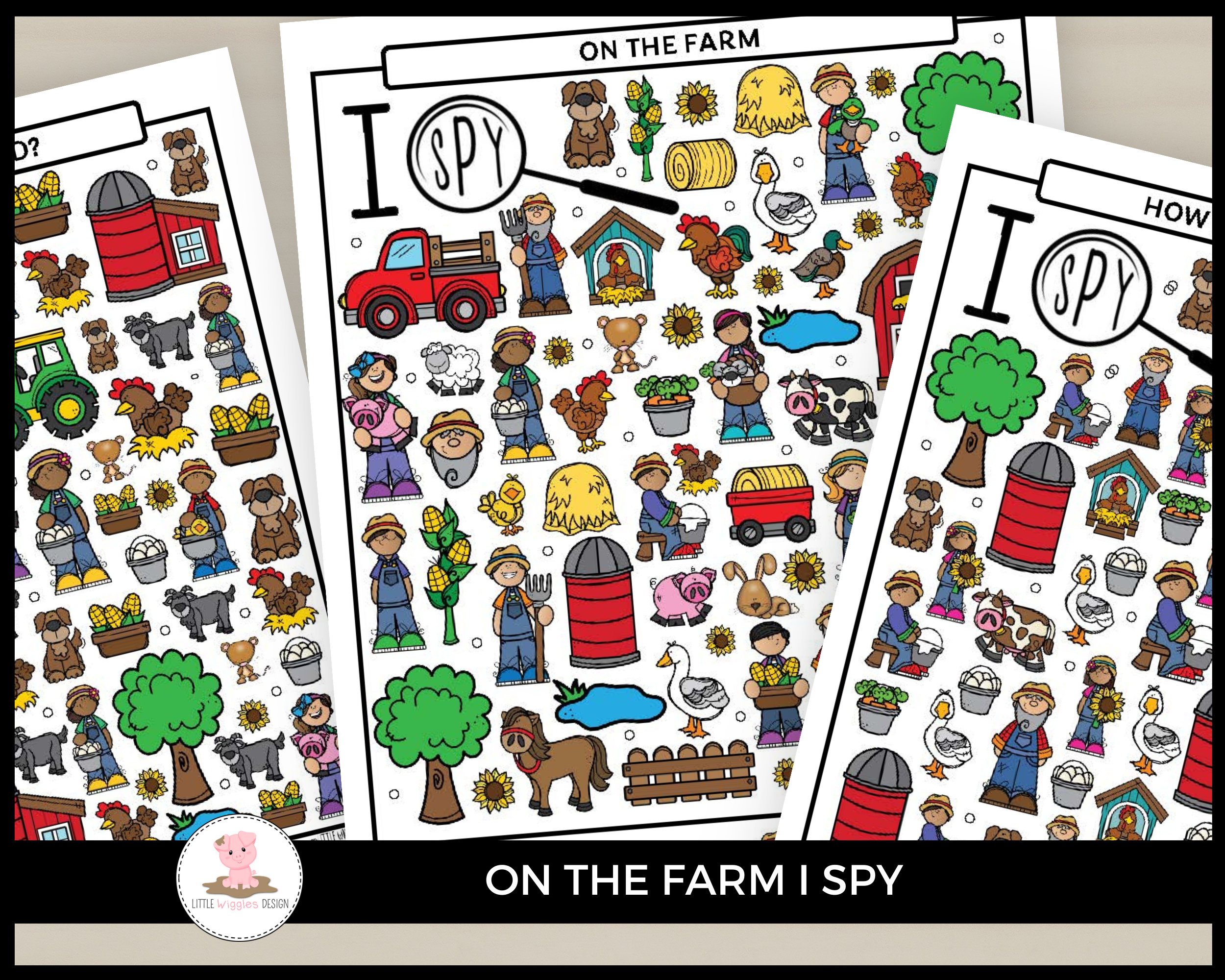On the Farm I Spy by Little Wiggles Design - Etsy