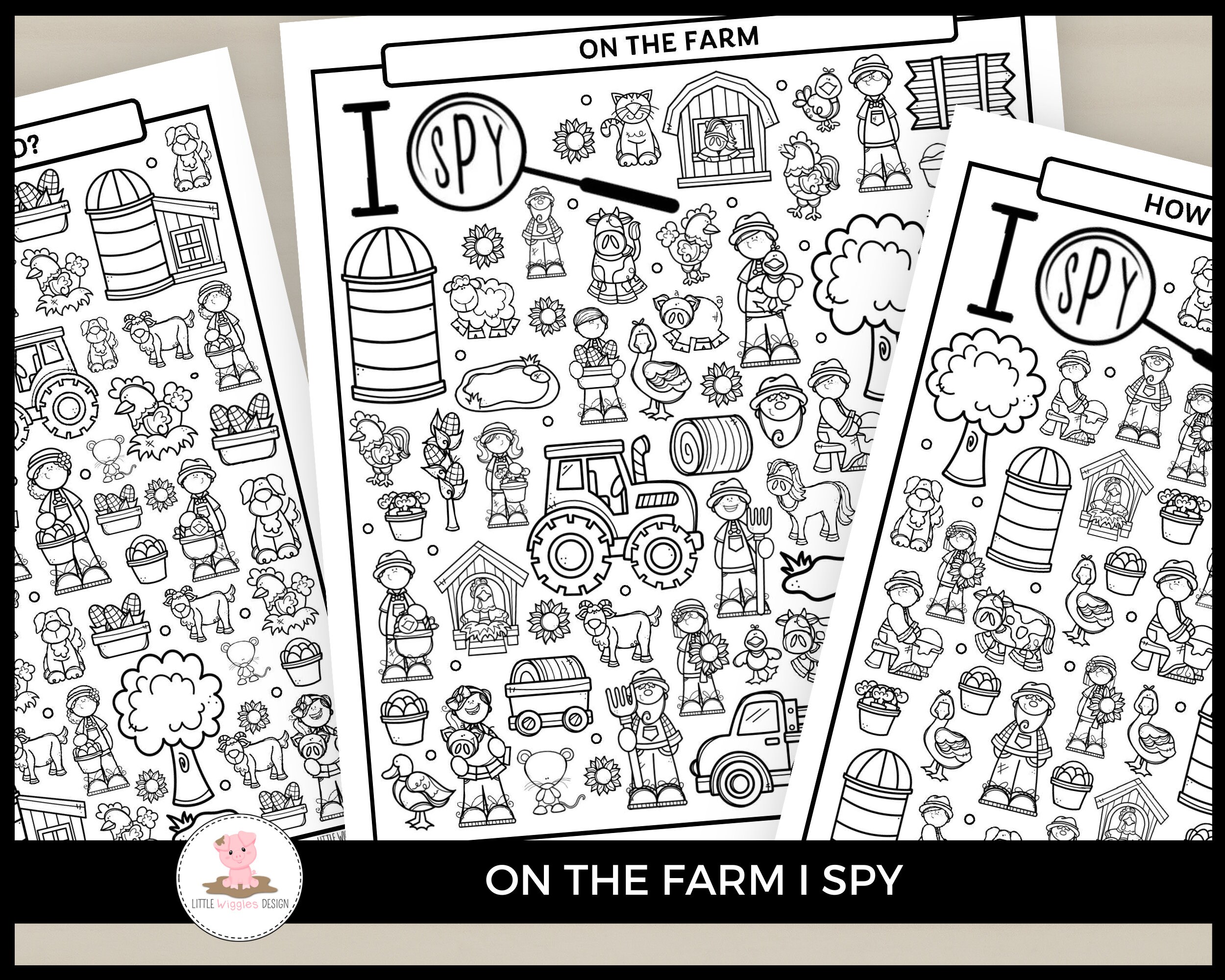 On the Farm I Spy by Little Wiggles Design - Etsy