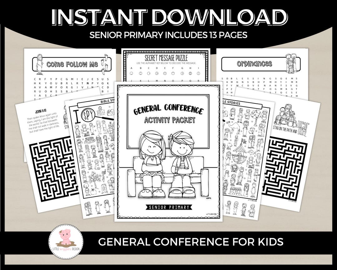 LDS General Conference Kit by Little Wiggles Design - Etsy