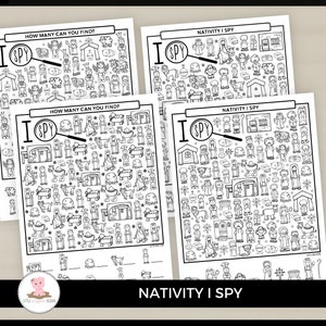 Christmas Nativity I Spy by Little Wiggles Design - Etsy
