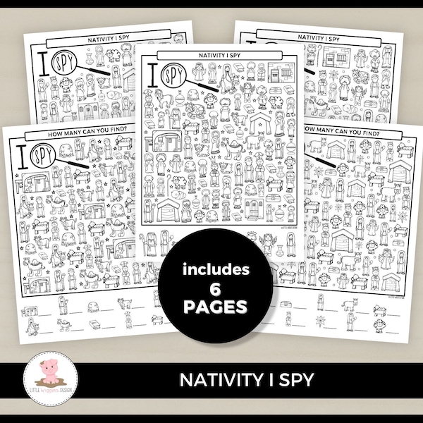 I Spy Old Testament Bible Activities by Little Wiggles Design - Etsy