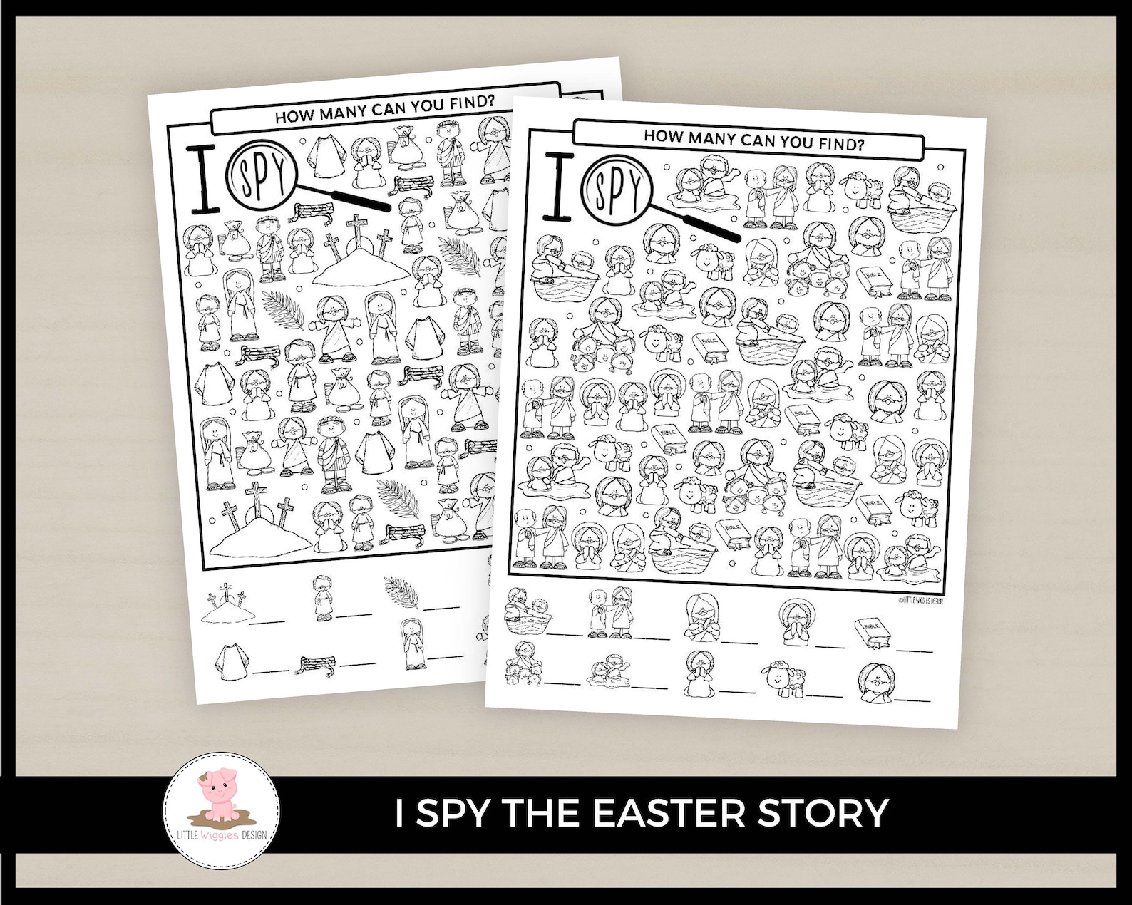 I Spy the Easter Story and Resurrection Printable by Little Wiggles ...