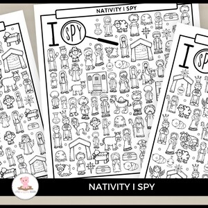 Christmas Nativity I Spy by Little Wiggles Design - Etsy