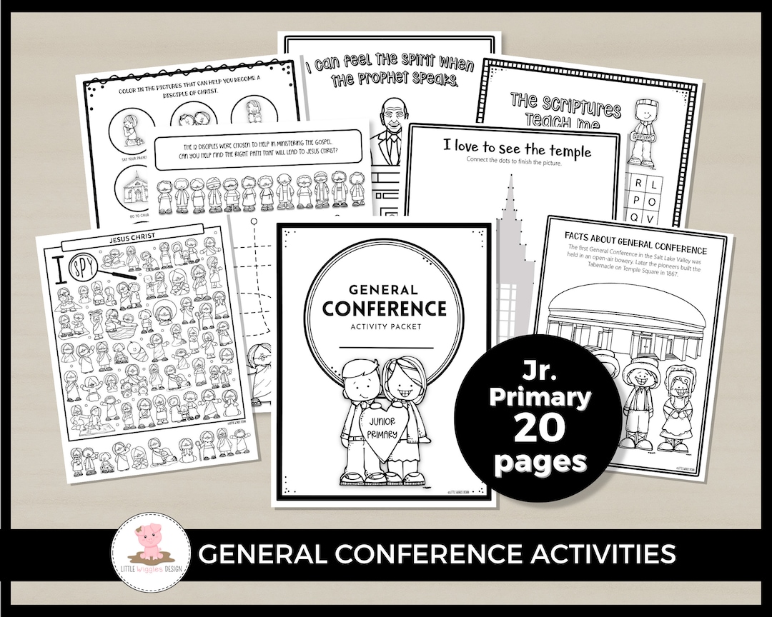 April General Conference Packet by Little Wiggles Design - Etsy