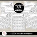 Printable Color the Number Worksheets by Little Wiggles Design - Etsy