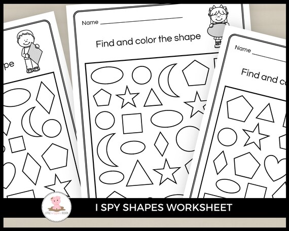 Shapes Recognition Worksheets