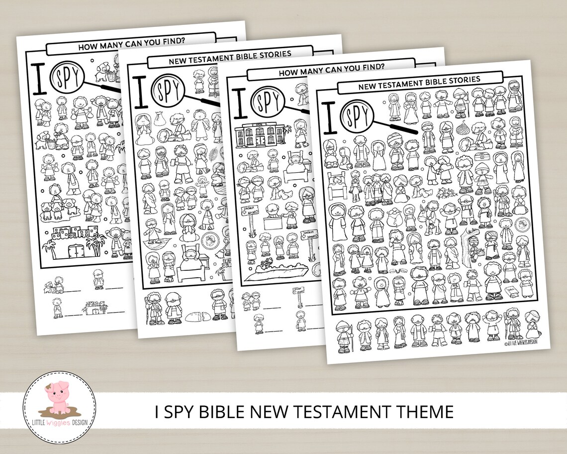 I Spy Bible New Testament Lesson Activities - Etsy