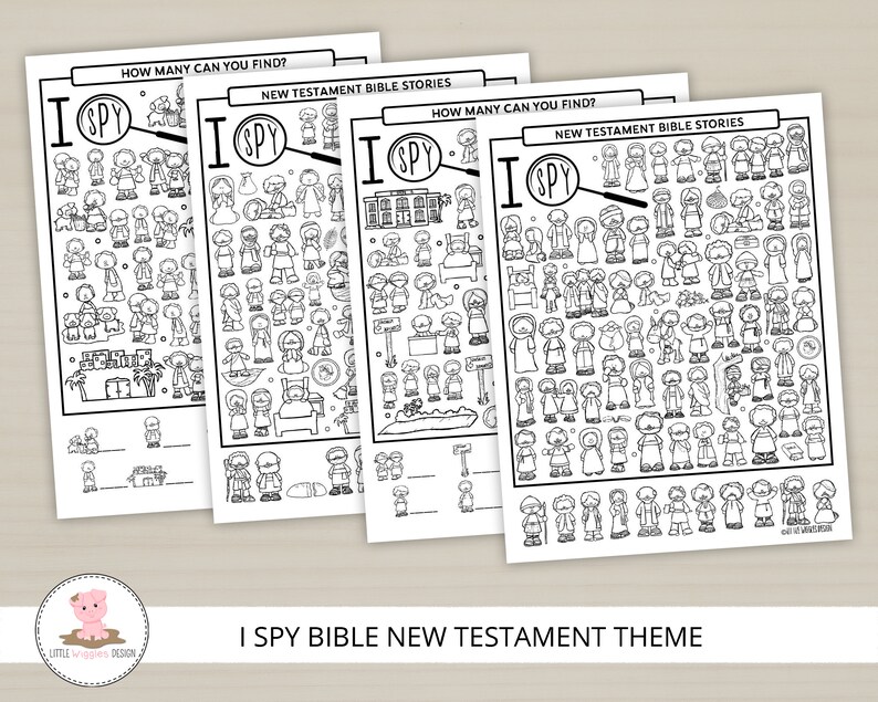 I Spy Bible New Testament Lesson Activities - Etsy