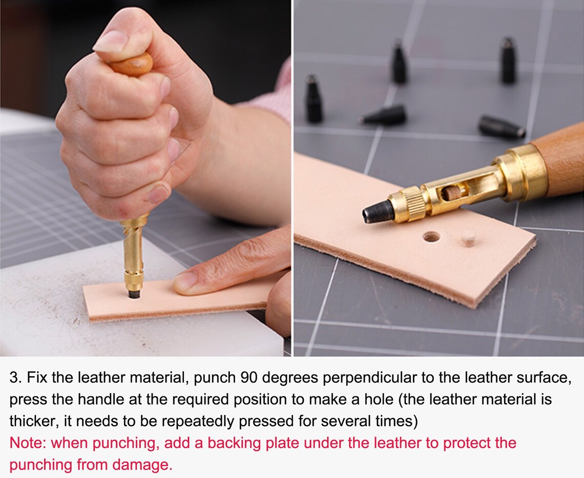 Automatic Belt Punching Silent Punch Round PunchingLeather | Etsy