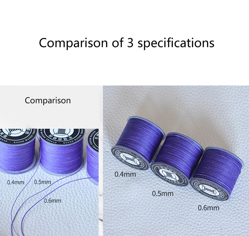 Round Waxed Thread 0.6mm in 44 Colours/polyester Thread/waxed - Etsy