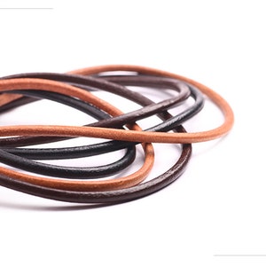 Cowhide ox Warble round Leather Rope leather Rope diy handmade Leather ...