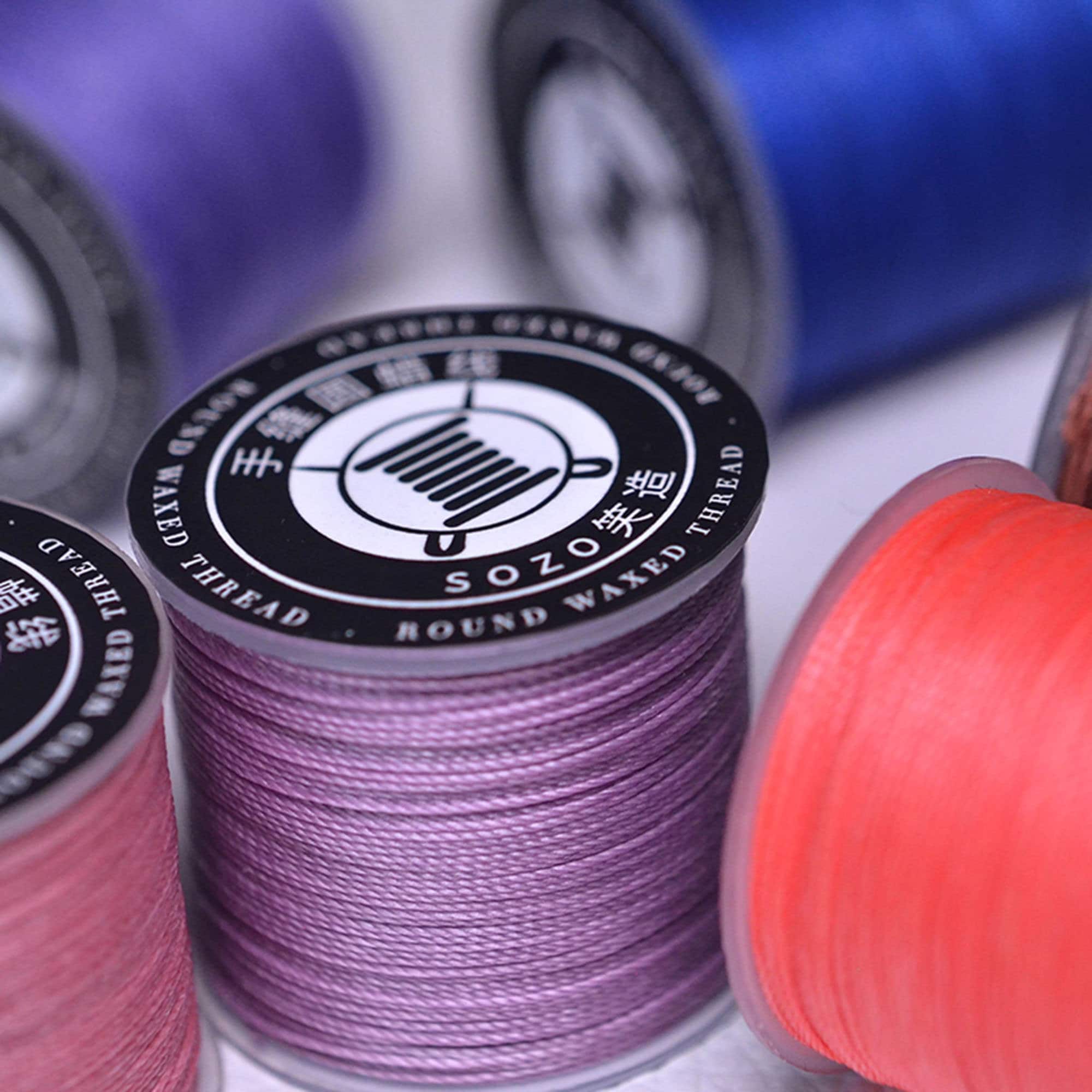 Round Waxed Thread 0.6mm in 44 Colours/polyester Thread/waxed - Etsy