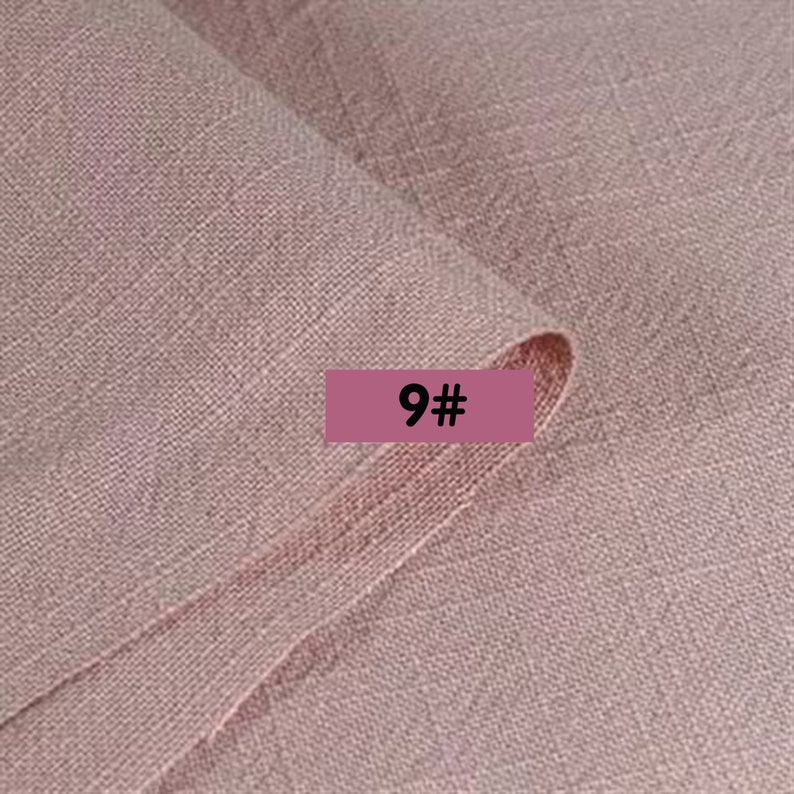 Slub Texture Linen Cotton Fabric by the Yard or Meter , Rustic Weave ...