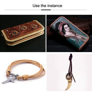 Ox Warble flat Leather Rope leather Rope diy handmade Leather Goods ...