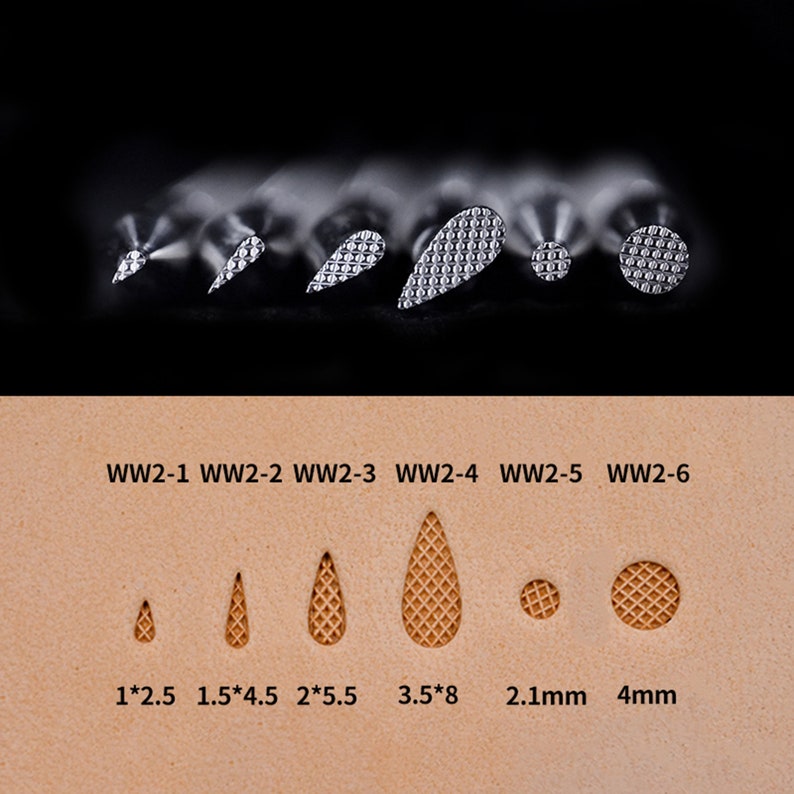 Leather Art Leather Carving Printing Grid Pattern - Etsy