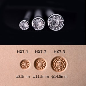 Leather Art Leather Carving Printing Flower Core Pattern - Etsy