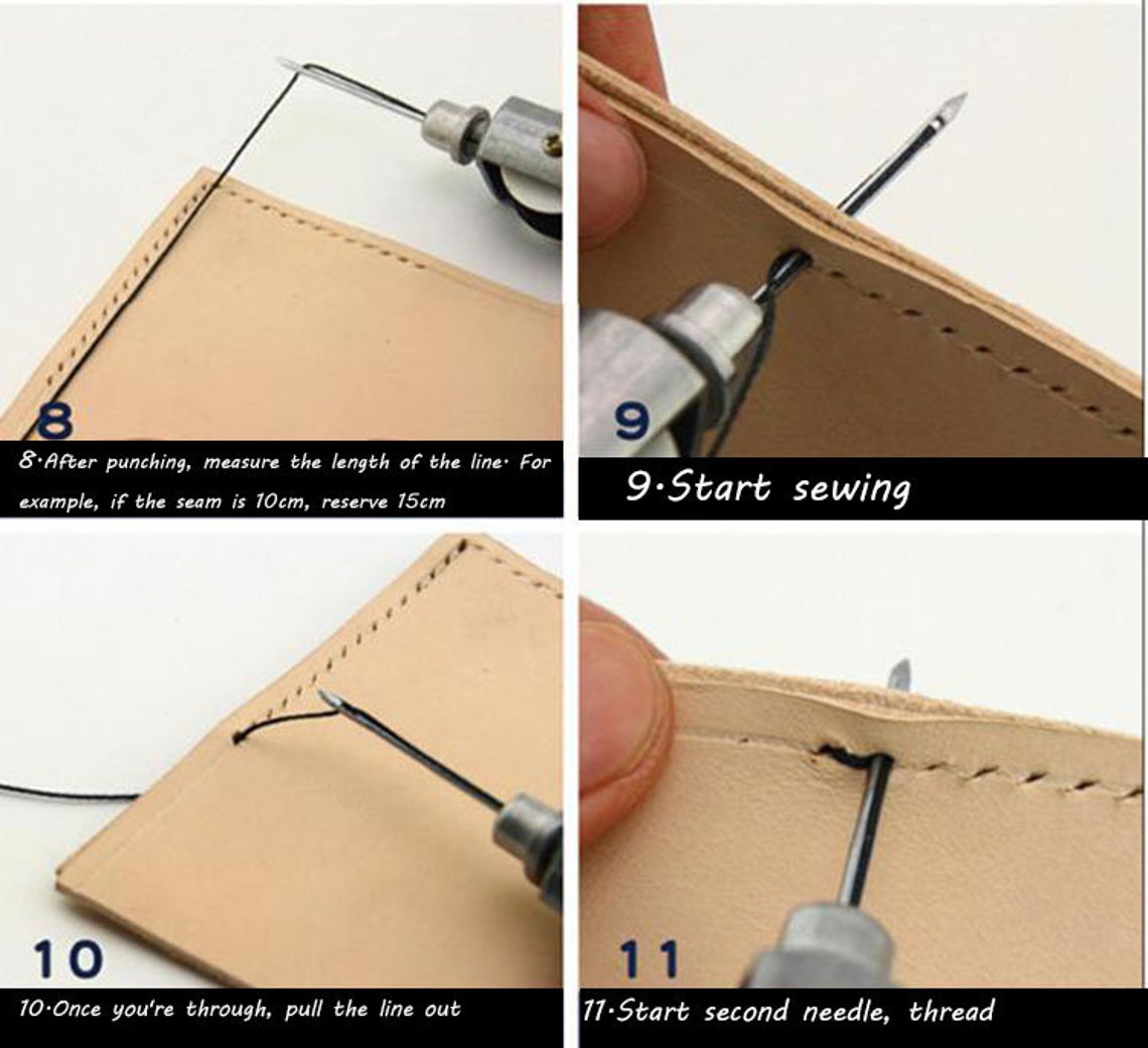 1 Set Hand Made Leather Sewing Needle Machine Leather - Etsy