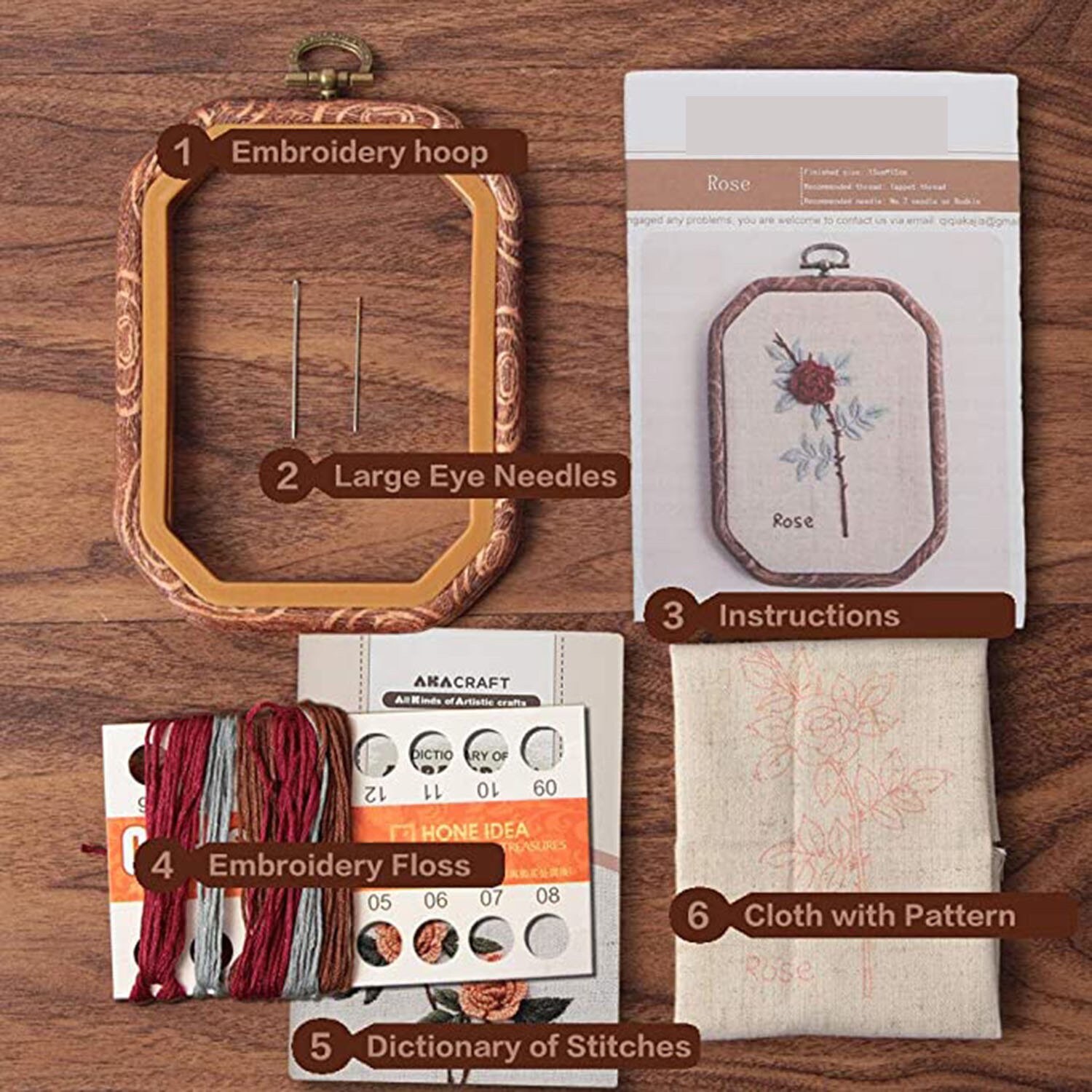 Embroidery Kit Beginner 3D Embroidery Flowerfull Set of | Etsy