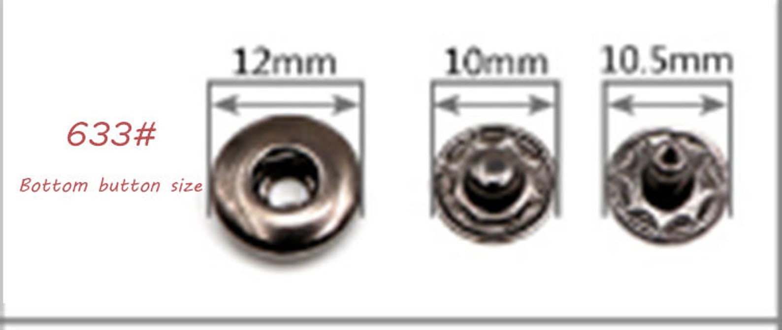 1 Set Alloy Snap Fastener Press Stud Sewing Leather Combined - Etsy