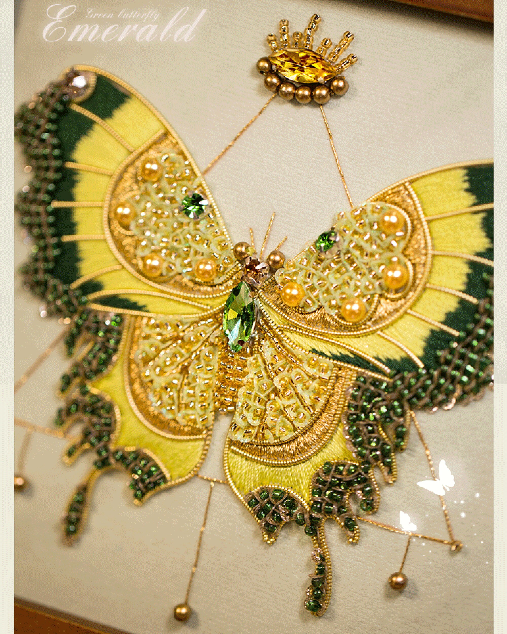 3D Bead Embroidery Painting Handmade DIY Kits Butterfly Bead - Etsy