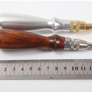 5 in 1 DIY Wood Leathercraft Adjustable Pro Leather Stitching Groover ...