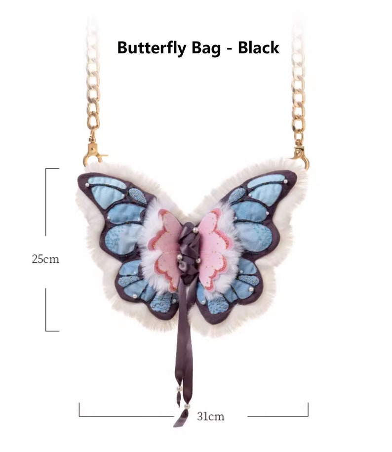 Handmade Embroidered DIY Kit Butterfly Crossbody Bag Original Women's ...