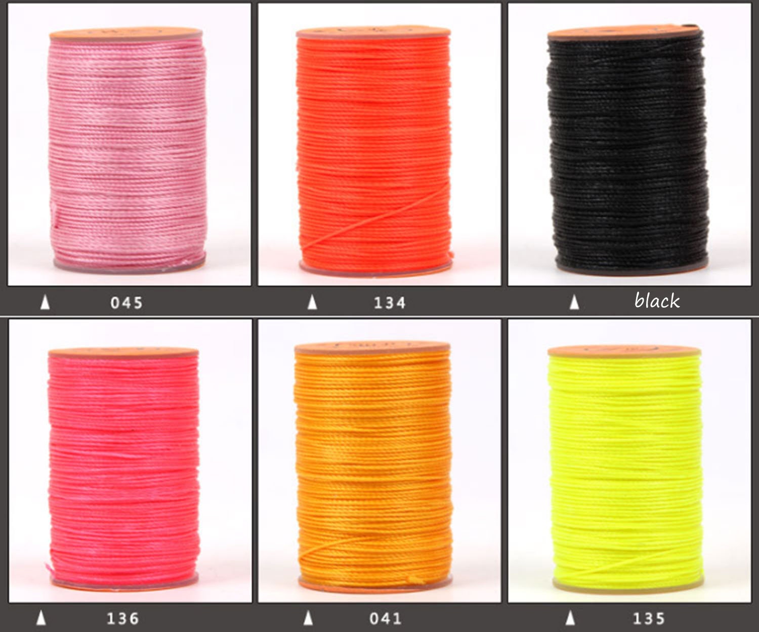 Waxed Thread 0.65mm in 22 Colours/polyester Thread/waxed - Etsy