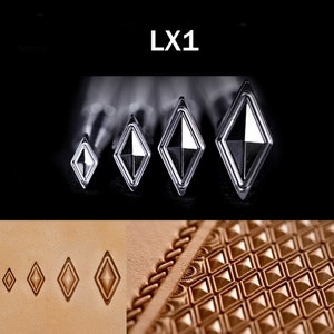 Leather Art Leather Carving Printing Diamond Pattern - Etsy