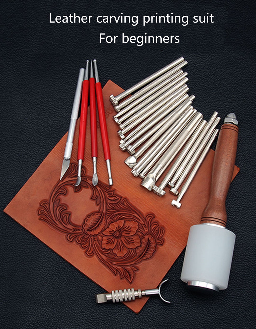 Leather Art leather Carving Printing Tools rotary Cutter tool Set ...