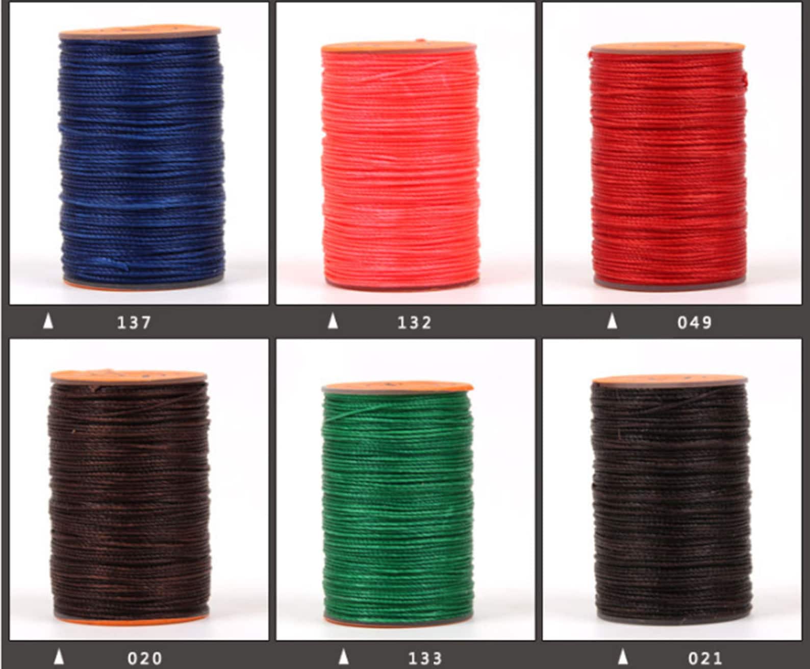 Waxed Thread 0.65mm in 22 Colours/polyester Thread/waxed - Etsy