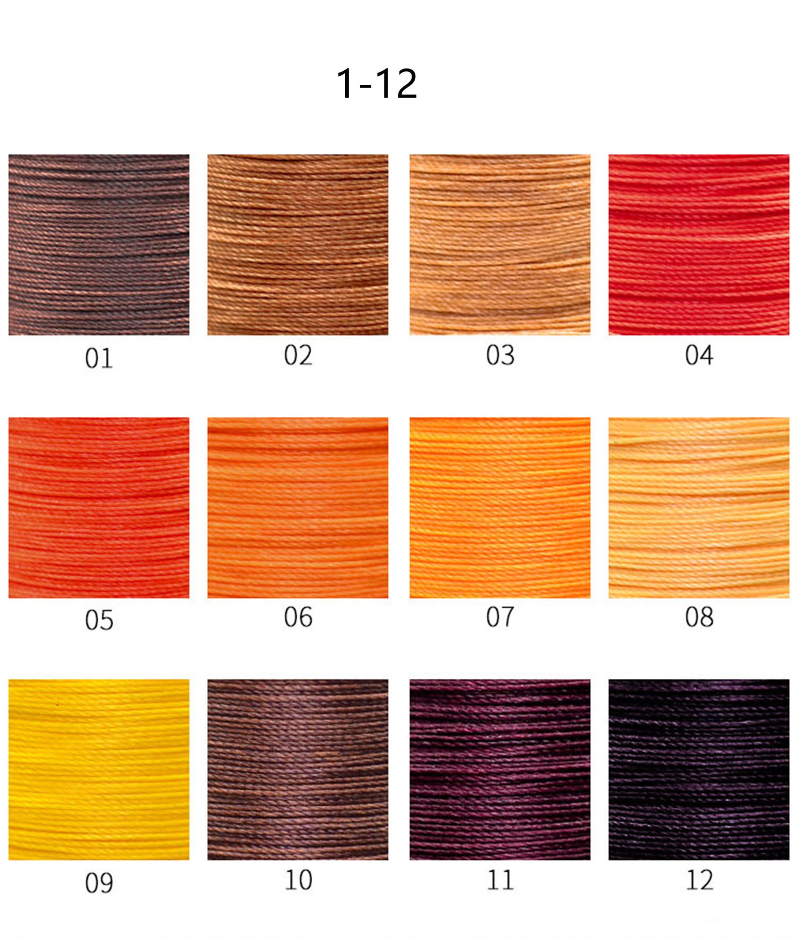 Round Waxed Thread 0.6mm in 44 Colours/polyester Thread/waxed - Etsy