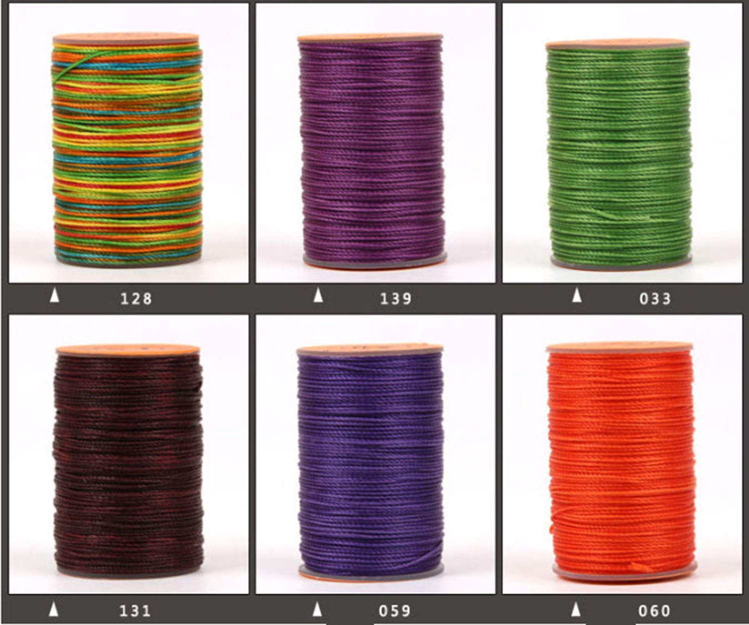 Waxed Thread 0.65mm in 22 Colours/polyester Thread/waxed - Etsy