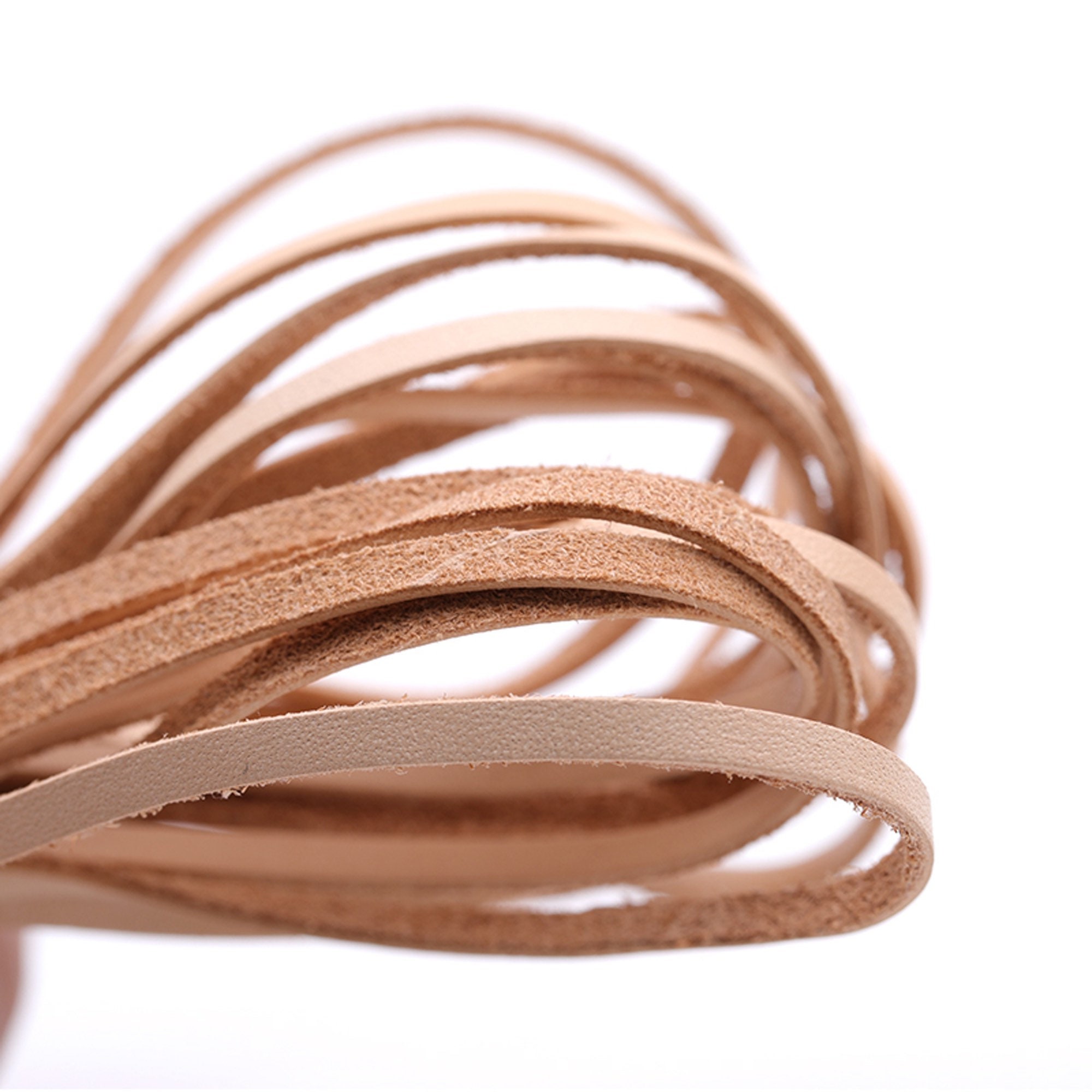 Ox warbleFlat leather ropeLeather ropediyHandmade leather | Etsy