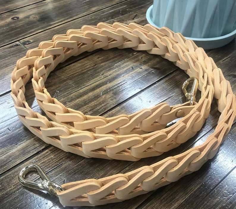 Circular Splicing Leather Scraps Cutting Straps Crossbody Bag Strapa ...