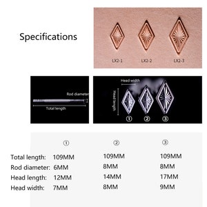 Leather Art Leather Carving Printing Diamond Pattern - Etsy